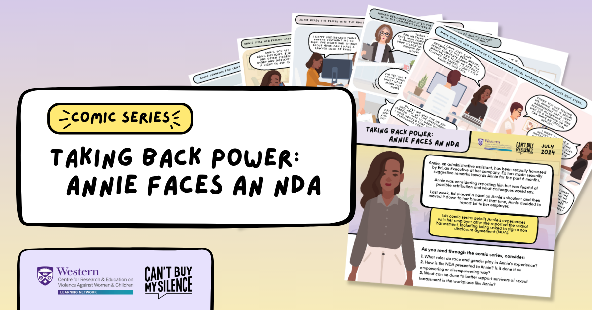Taking Back Power: Annie Faces an NDA - Learning Network - Western ...